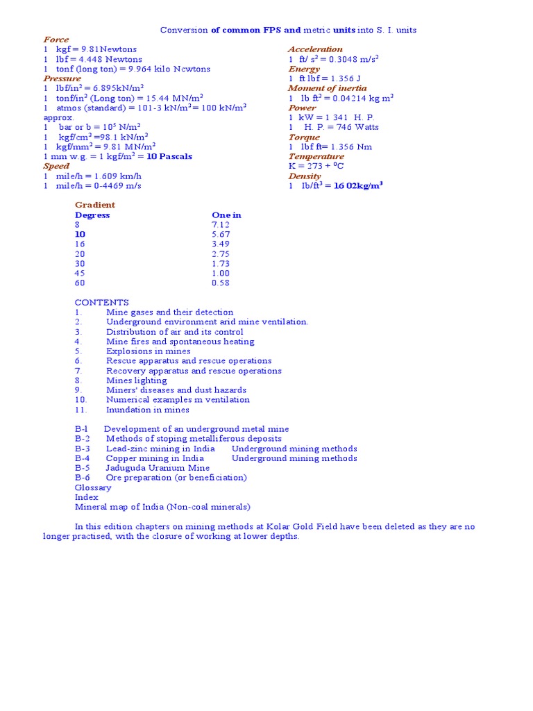 Mine Gases | PDF | Carbon Dioxide | Atmosphere Of Earth