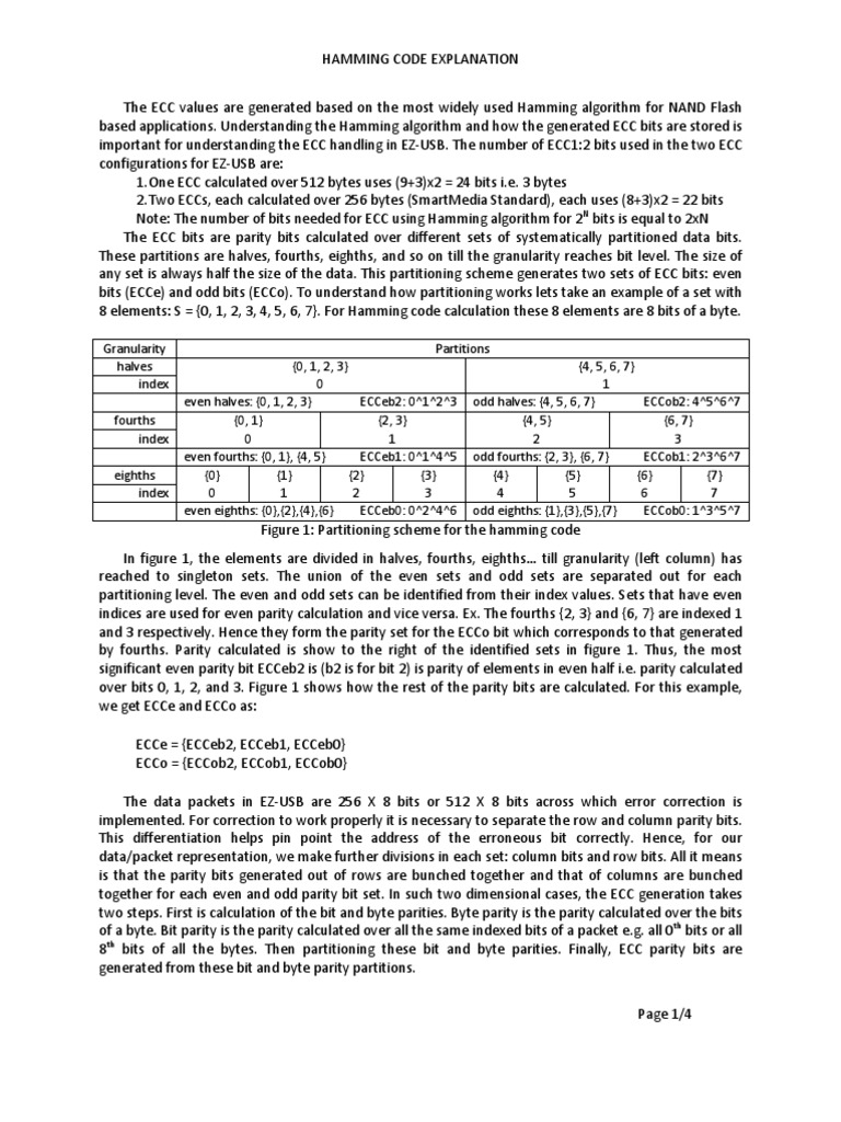 Hamming Code Explanation 1 | Download Free PDF | Error Detection And ...