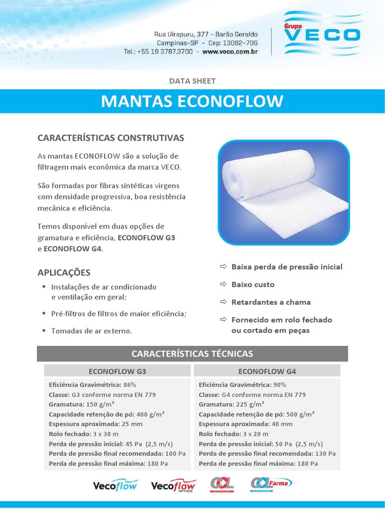 Catálogo de Mantais Econoflow | PDF