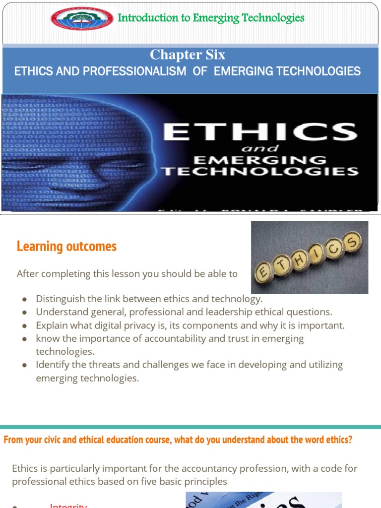 Chapter 6 - Ethics and Professionalism | PDF | Privacy | Internet Of Things