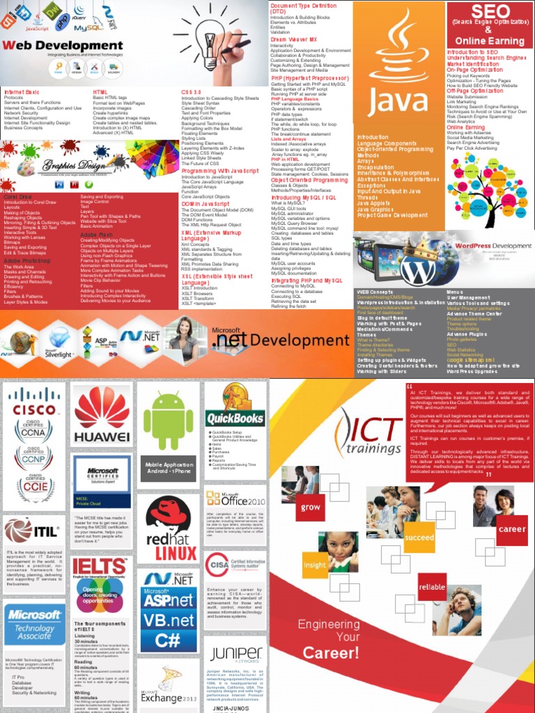 ICT Brochure | PDF | Html Element | Php