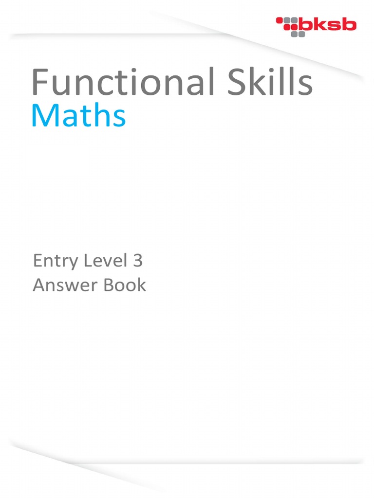 Entry 3 Answers | PDF | Litre | Multiplication