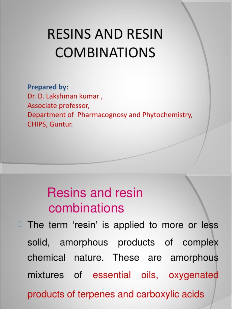 Resins | PDF | Resin | Chemistry