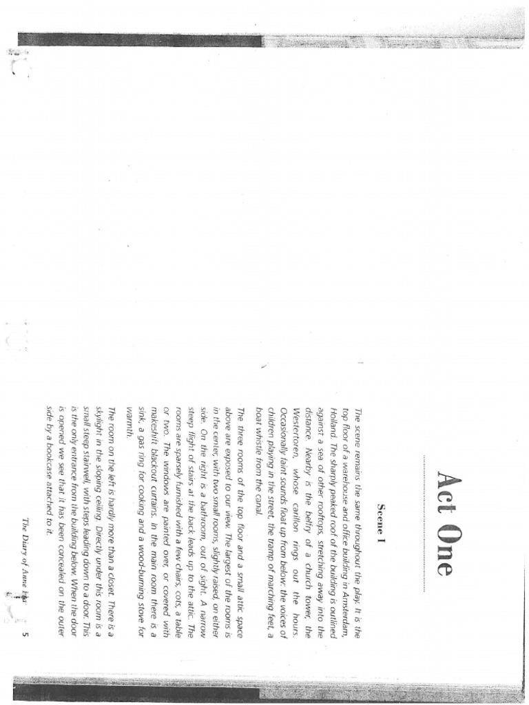 Diary of Anne Frank, Script, 2004 | PDF