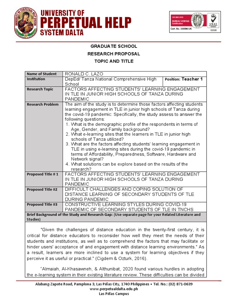 Research Capsule UPHSD | PDF | Educational Technology | Learning