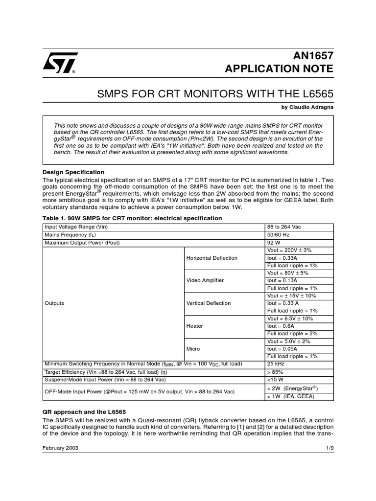 L6565 Sample Schematics | PDF | Computer Engineering | Electrical ...