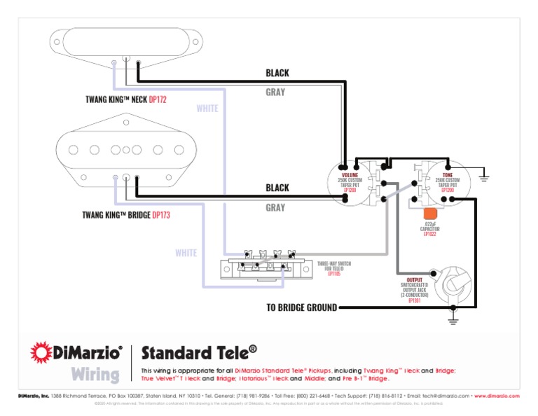 Tele Standard Wiring | PDF | Music Technology | Musical Instruments