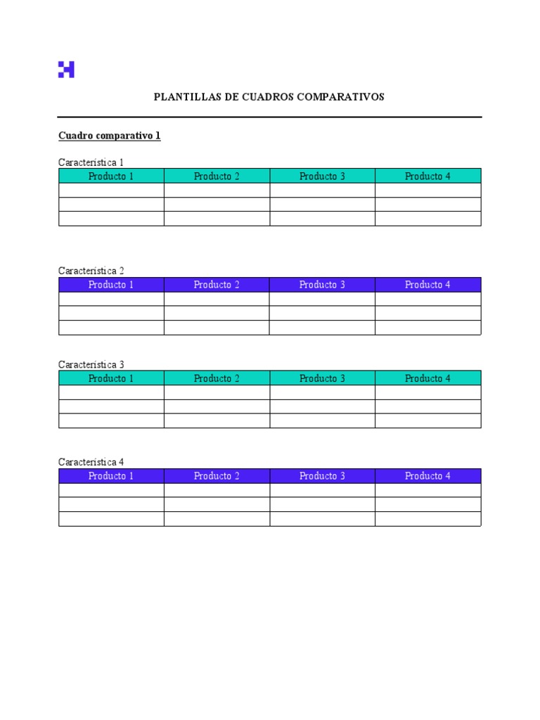 Plantilla Cuadro Comparativo Word | PDF