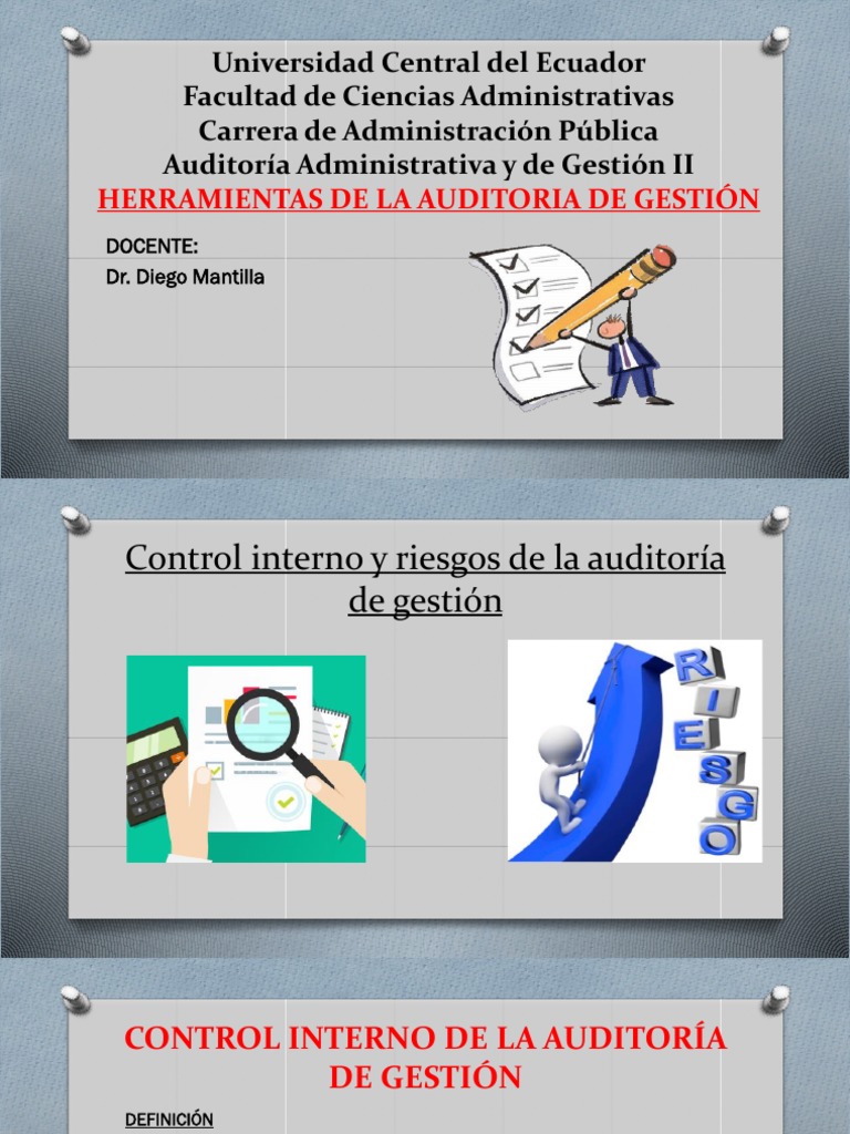 Herramientas de La Auditoria de Gestion | PDF | Auditoría | Planificación