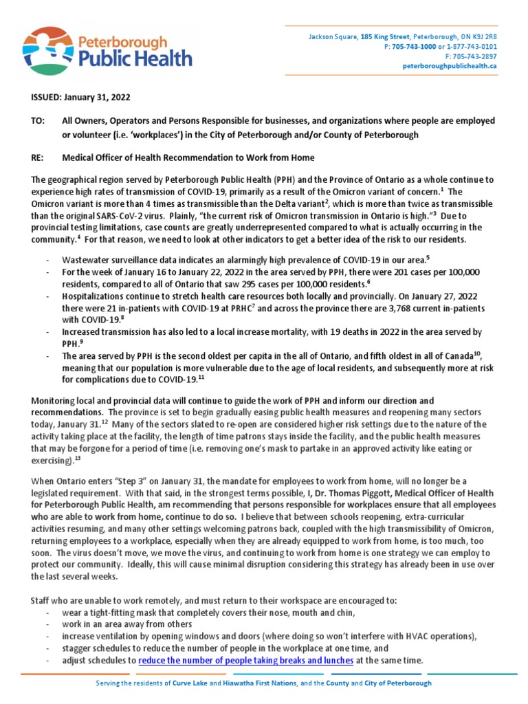 Letter of Recommendation From Medical Officer of Health Dr. Thomas ...