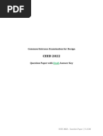 UCEED 2016 Answer Key and Solutions | PDF | United Nations Framework ...