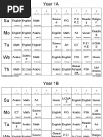 Orchlon International School Timetable 2022 | PDF