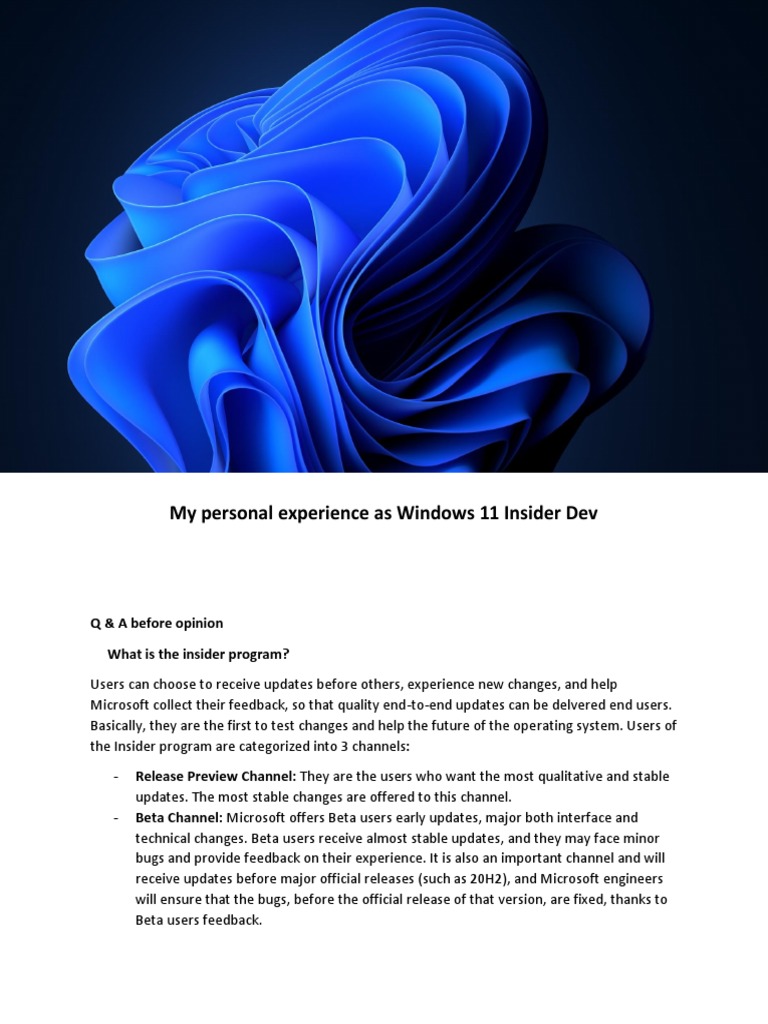 Windows 11 DEV | PDF | Windows 10 | Microsoft Windows