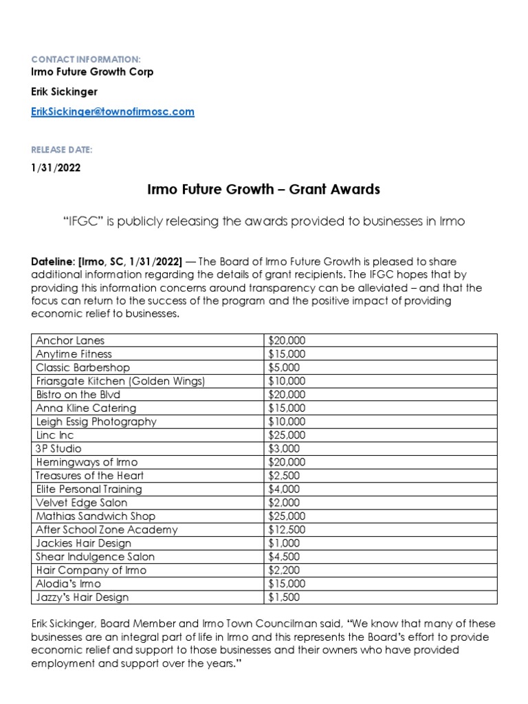 IFGC - Press Release 1-31-22 | PDF | Economies