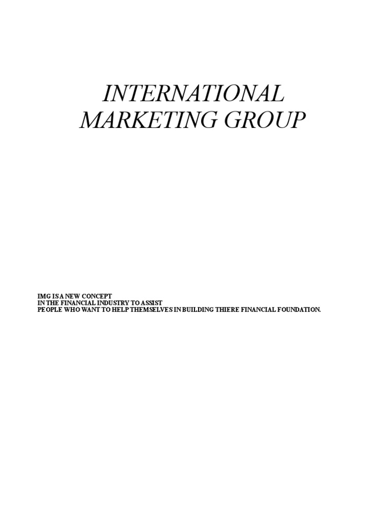 International Marketing Group | PDF | Business