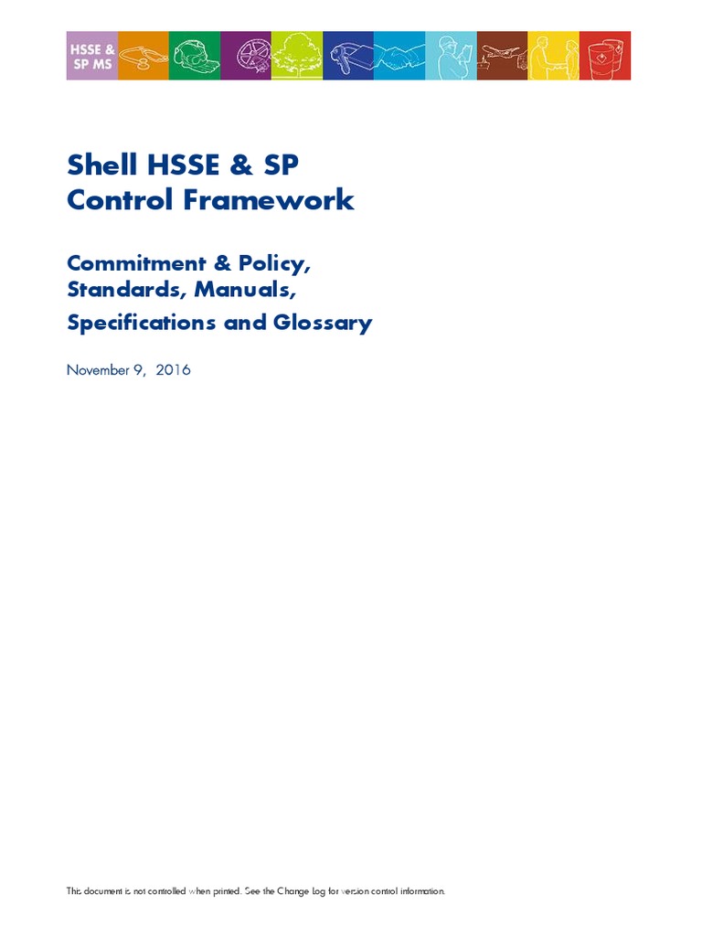 Shell HSSE & SP Control Framework | PDF | Risk | Safety