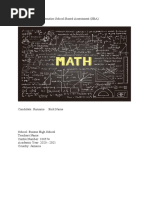CSEC Math SBA Guide & Structure | PDF | Teaching Mathematics | Data