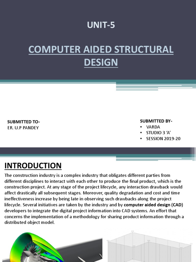 Computer Aided Structural Design: UNIT-5 | PDF | Computer Aided Design ...