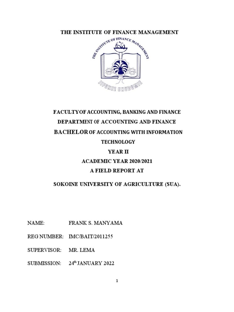 Field Report Sua | PDF