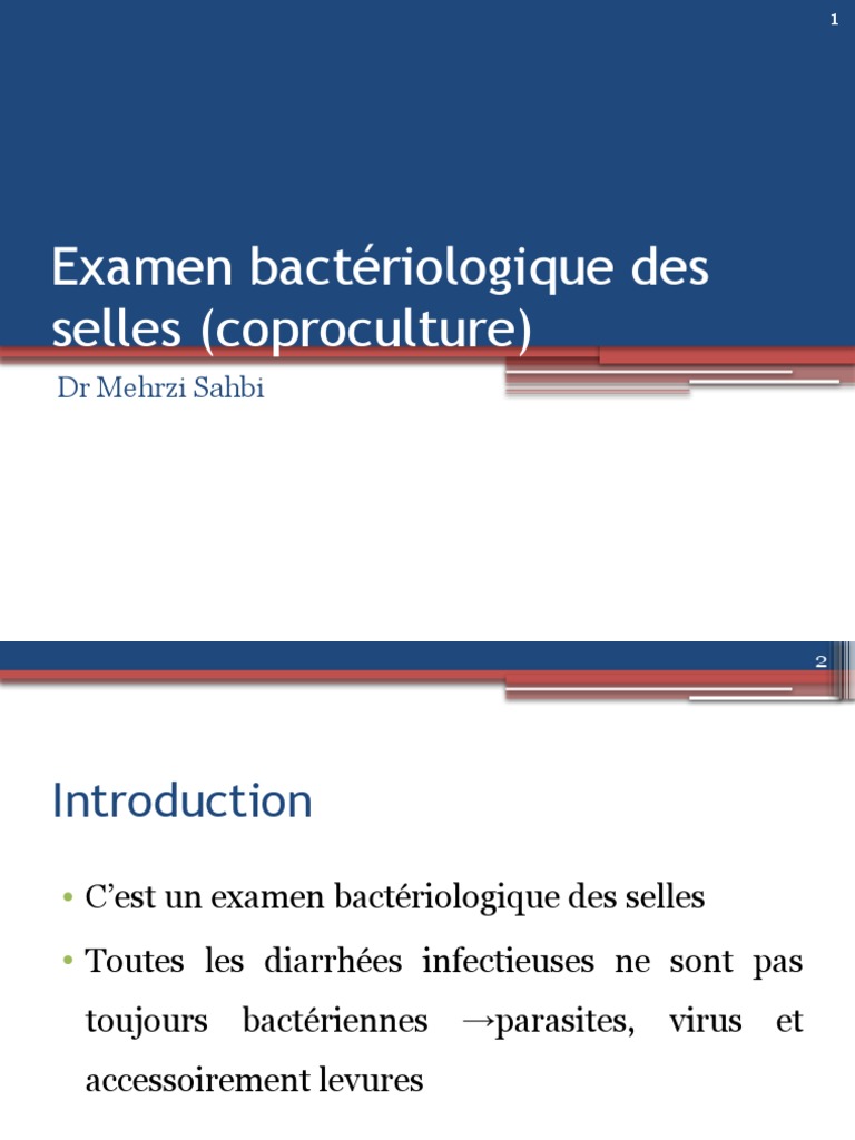 Examen Bactériologique Des Selles (Coproculture) - LAPTOP-L6BKA9FM ...