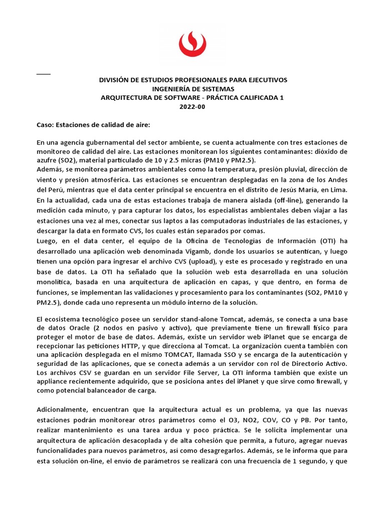 2022 00 PC1 ArqwSW | PDF | Servidor web | Redes