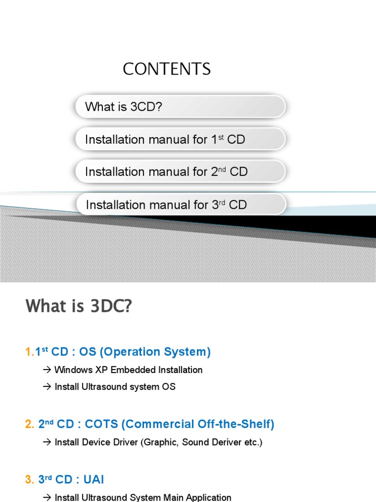 What Is 3CD? Installation Manual For 1 CD Installation Manual For 2 CD ...