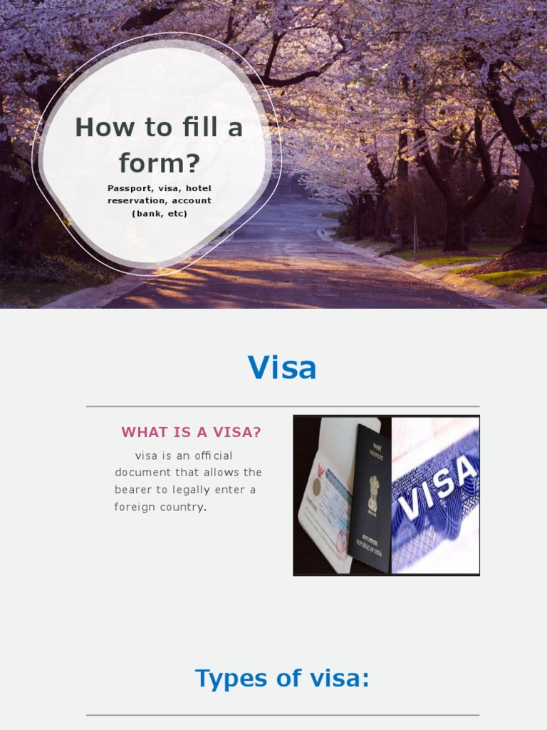 How To Fill A Form Visa | PDF | Social Science