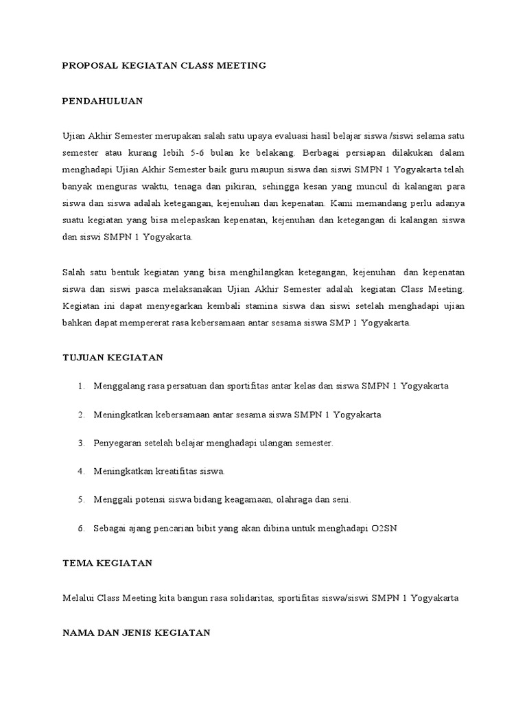 ?authuser 0&usp Docs - Web Contoh Proposal Class Meeting Sekolah ...