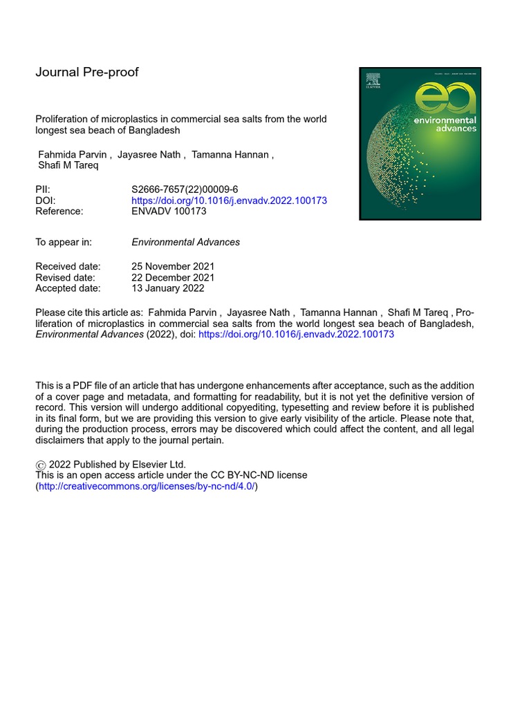 Mirco Plastics 1-S2.0-S2666765722000096-Main-1 | PDF | Plastic ...