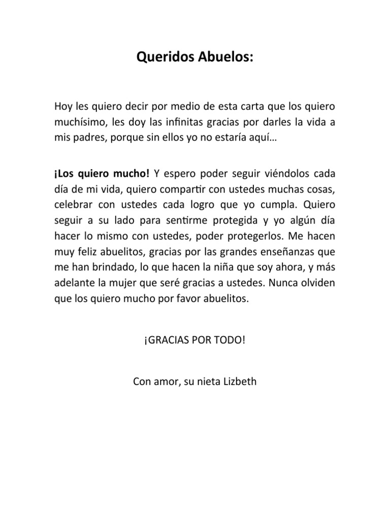Queridos Abuelos | PDF
