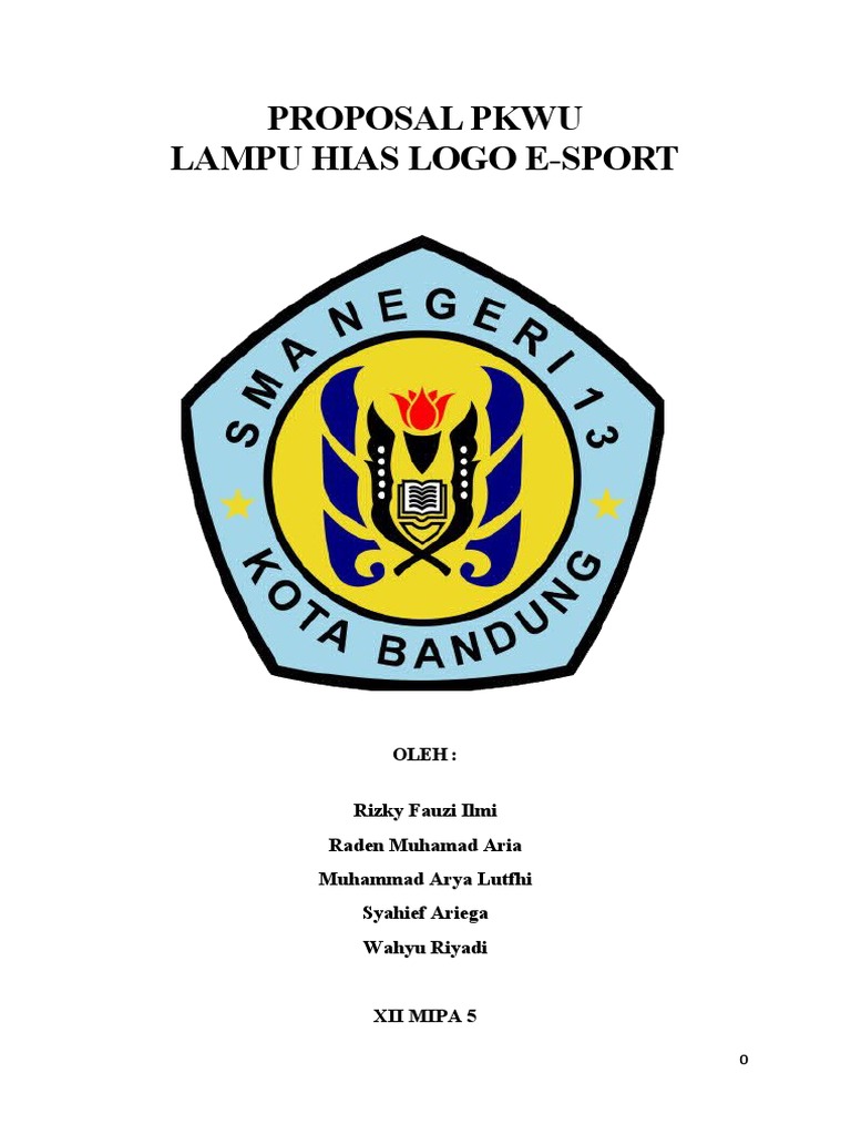 Proposal Pkwu Lampu Hias Logo E-Sport | PDF