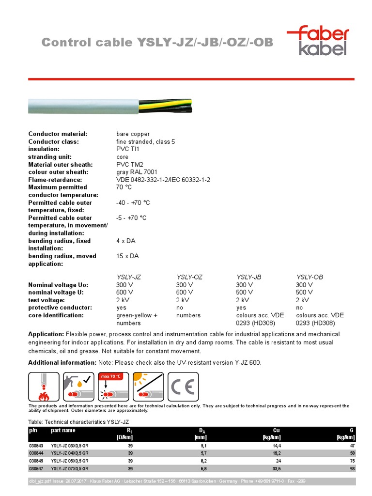 YSLY-JZ Datasheet | PDF | Electrical Conductor | Electricity