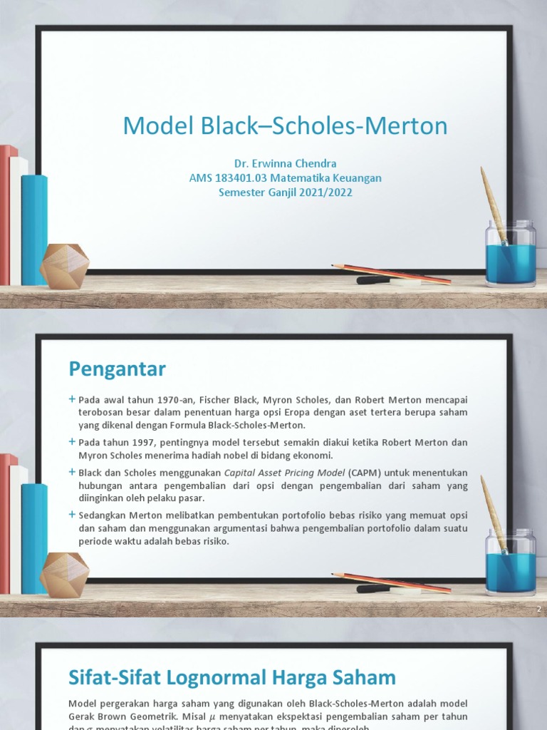 Model Black-Scholes-Merton | PDF