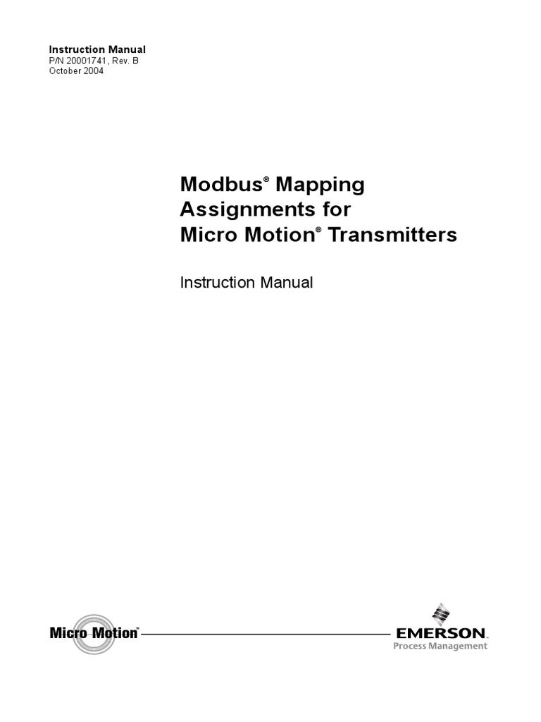 Modbus Mapping Assignments For Transmitters En 65522 Pdf Data Type