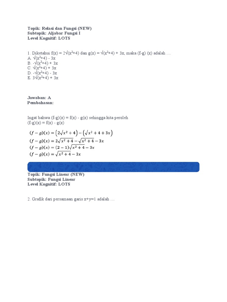 Kumpulan Soal 1 | PDF