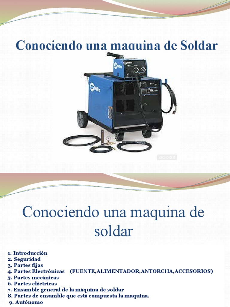 Conociendo Una Maquina de Soldar | PDF | Soldadura | Construcción