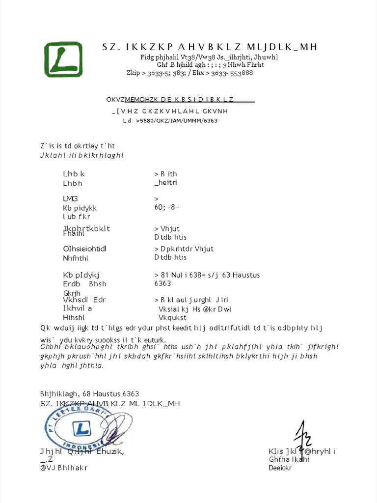PDF PT Leetex Garment Indonesia DL | PDF