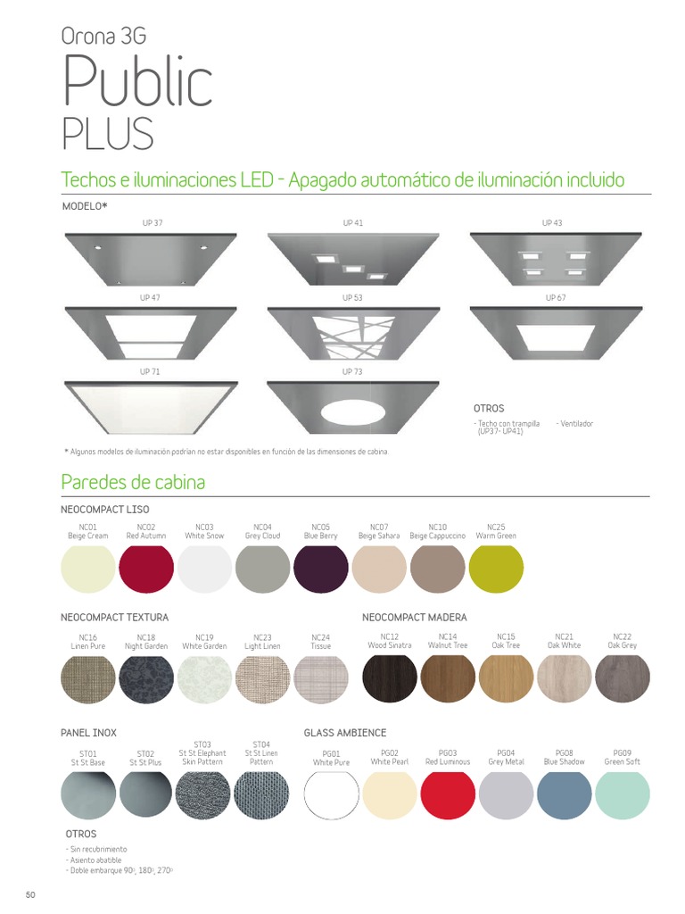 Catalogo Orona 3G Public Plus ES | PDF | Ingeniería de Edificación