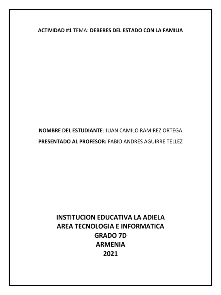 Ejemplo de Trabajo Escrito Basico | PDF