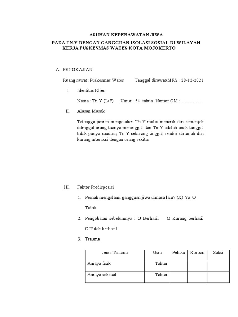 Askep Isos | PDF | Ilmu Sosial | Sains & Matematika