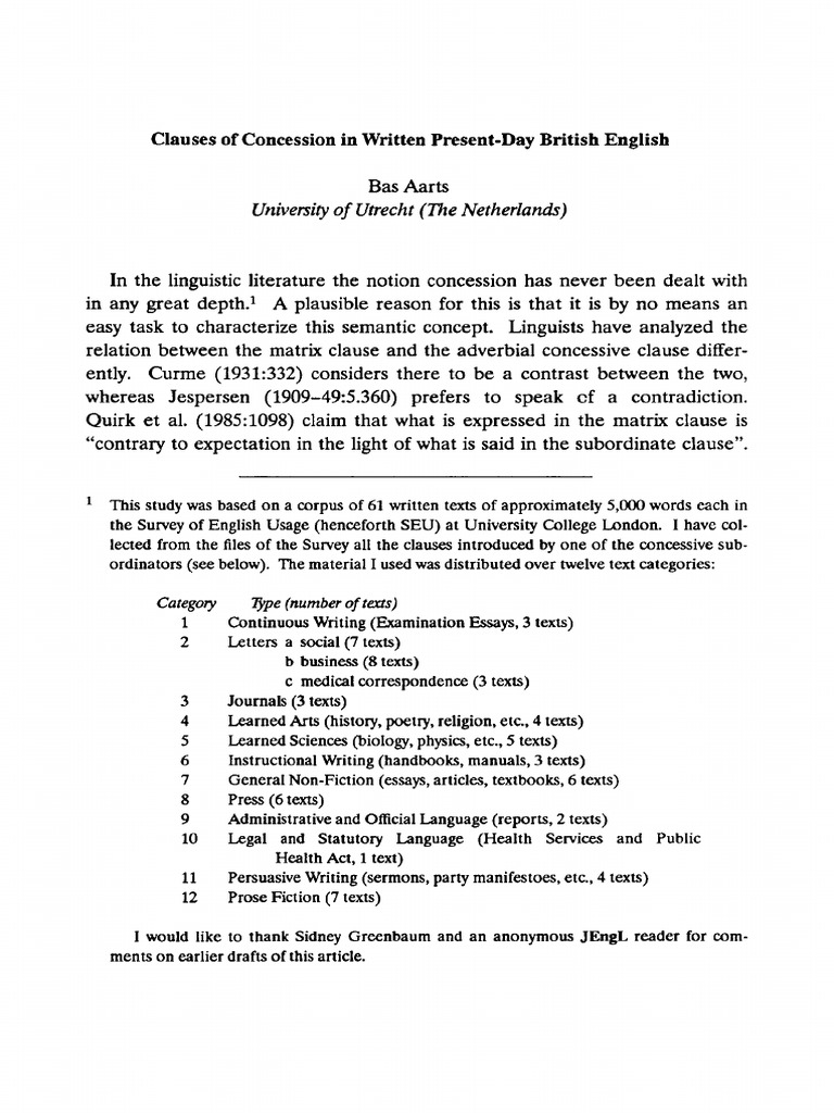 Understanding Concessive Clauses | PDF | Clause | Verb