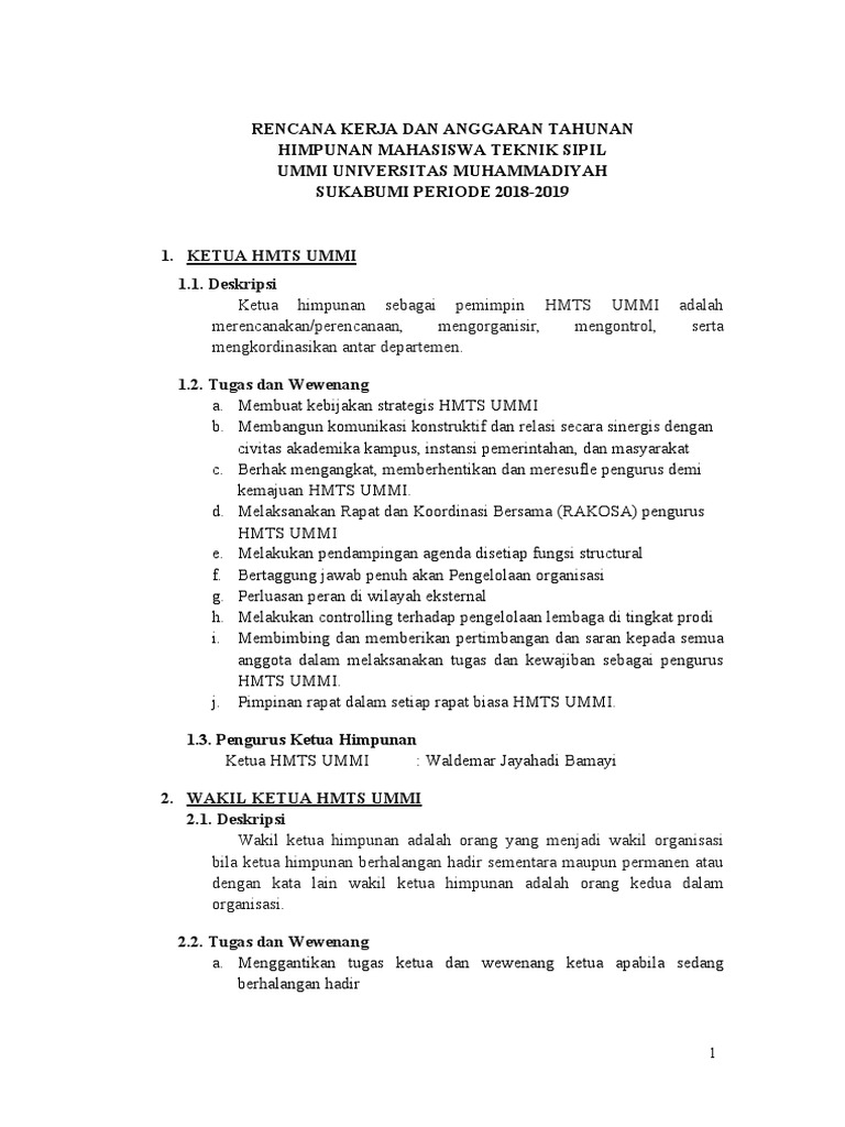 RKAT HIMA TEKNIK SIPIL-dikonversi | PDF