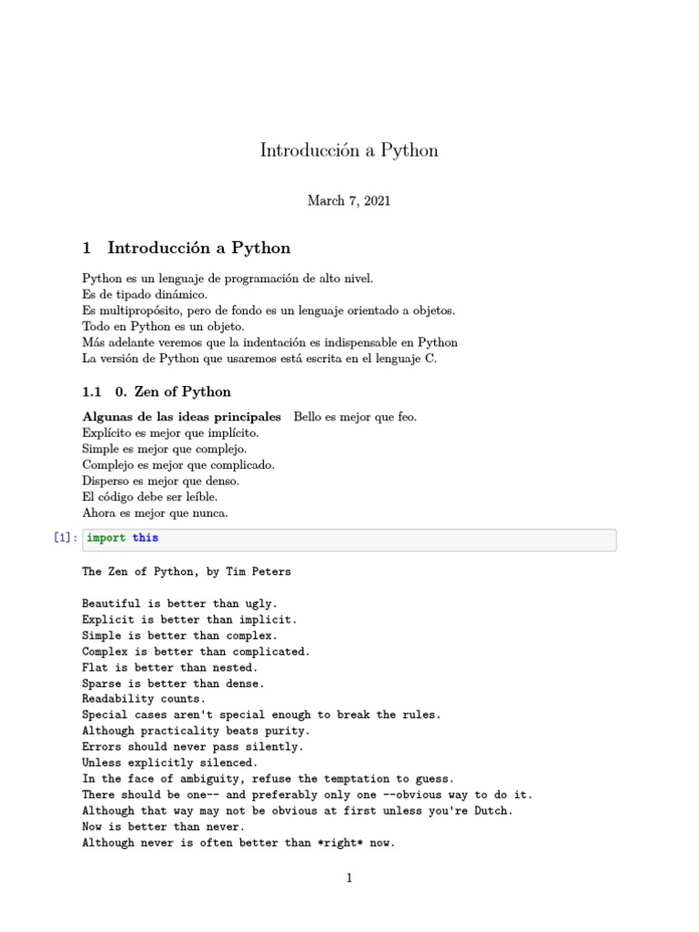 Segunda Sesión Introducción A Python | PDF | Python (lenguaje de ...