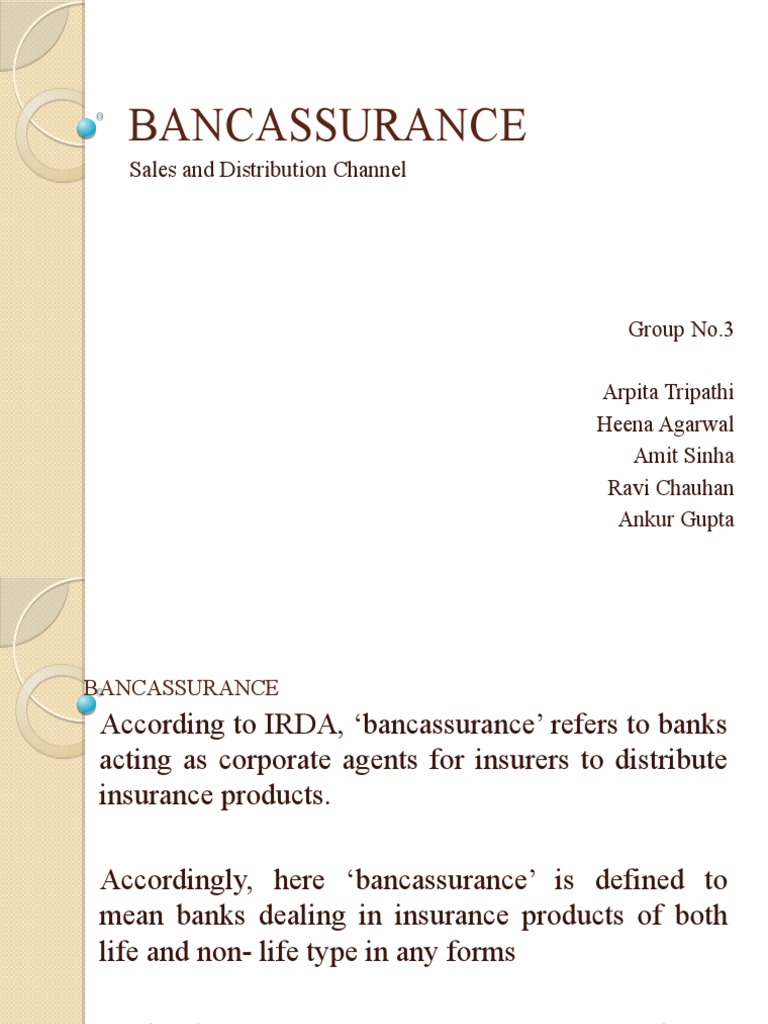 Bancassurance | PDF | Insurance | Banks
