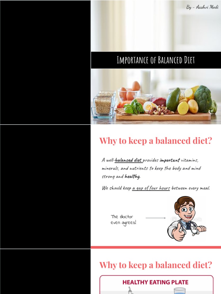 Importance of a Balanced Diet | PDF