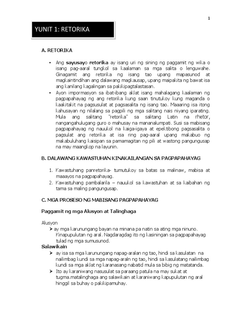 Filipino 3 Modyul FOR STUDENT Word | PDF