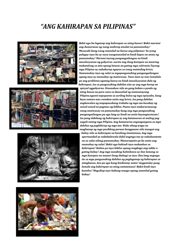 Ang Kahirapan Sa Pilipinas | PDF