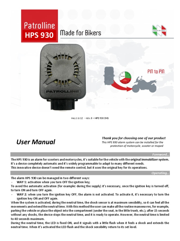 .1 12 - 0 - HPS 930 Ing: Pag Di Rev | PDF | Damages | Manufactured Goods