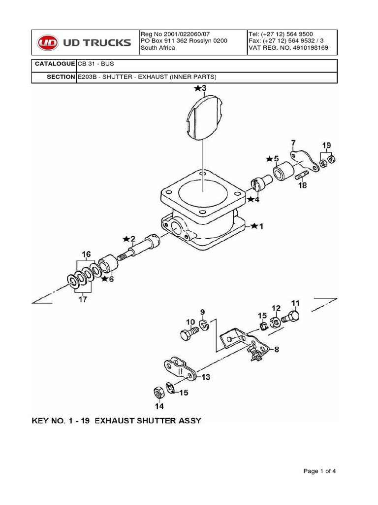 E203b - Shutter - Exhaust (Inner Parts) | PDF