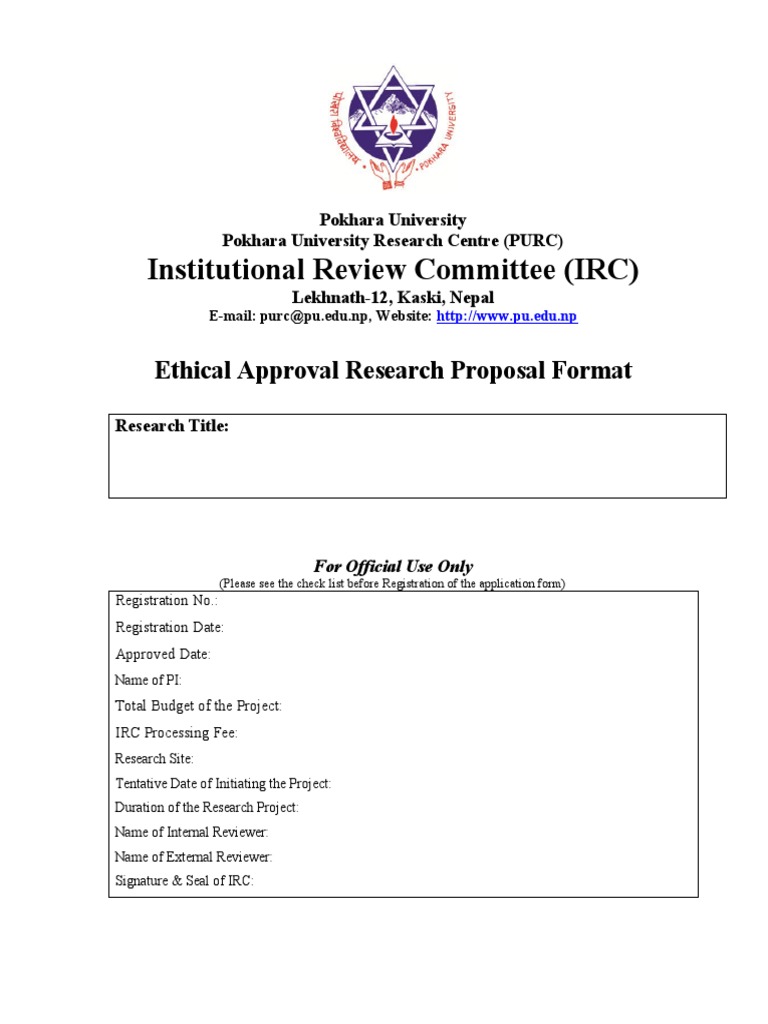 Proposal Format | PDF | Informed Consent | Methodology